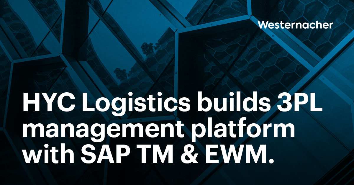 New 3PL management platform with SAP TM and EWM. | Westernacher